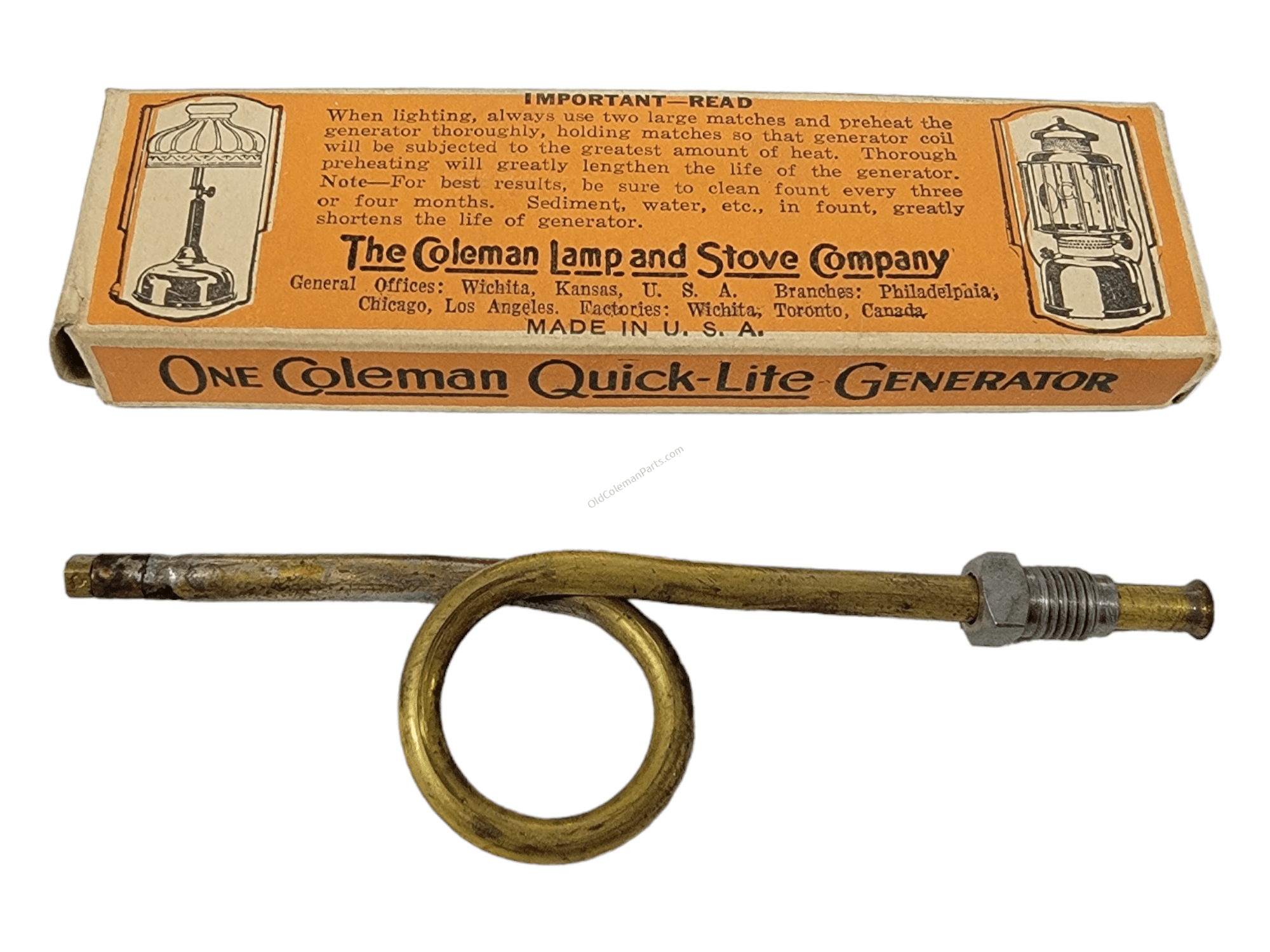 Old Coleman Parts > Generators > Q99 Generator, NOS - E1520